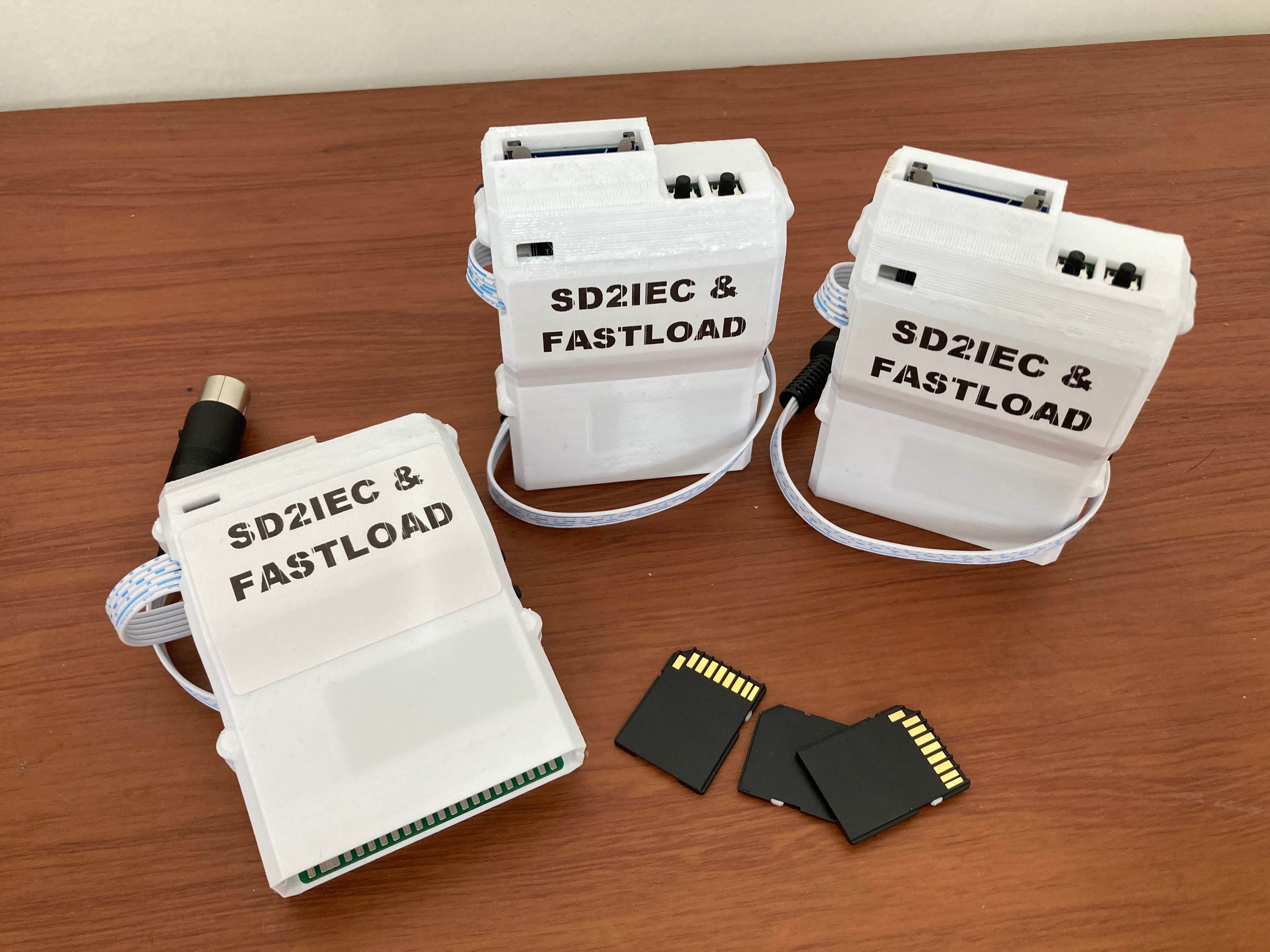 Commodore 64 SD Card Reader SD2IEC & Fastload Cartridge Combination ...